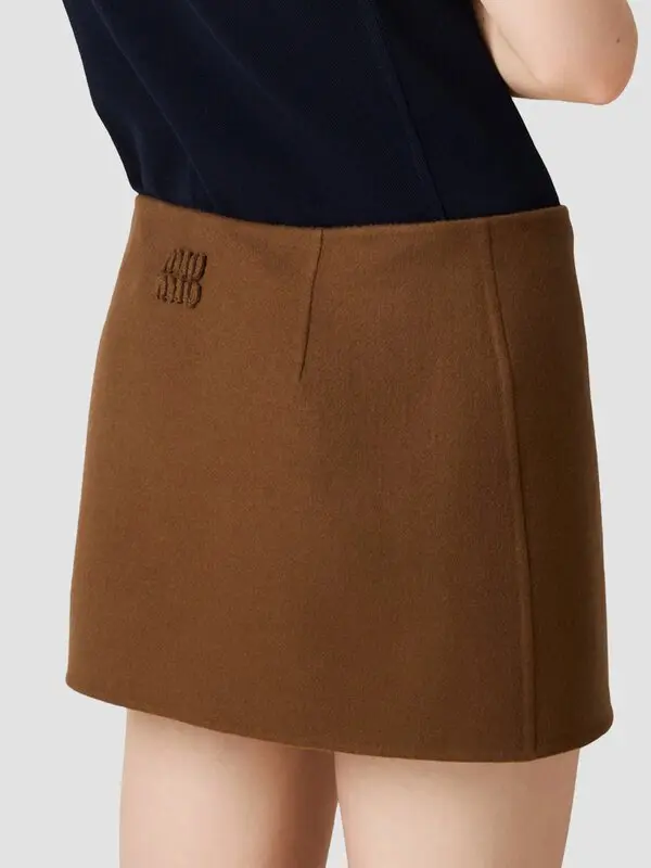 Miu Miu Double Cashmere Miniskirt