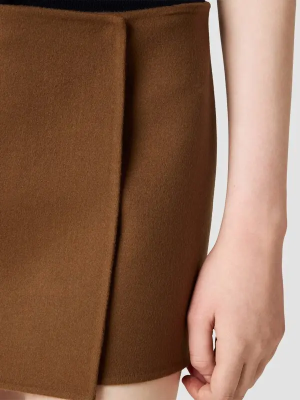 Miu Miu Double Cashmere Miniskirt