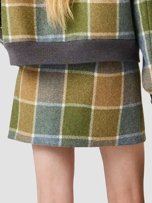 Miu Miu Checked Mini Skirt