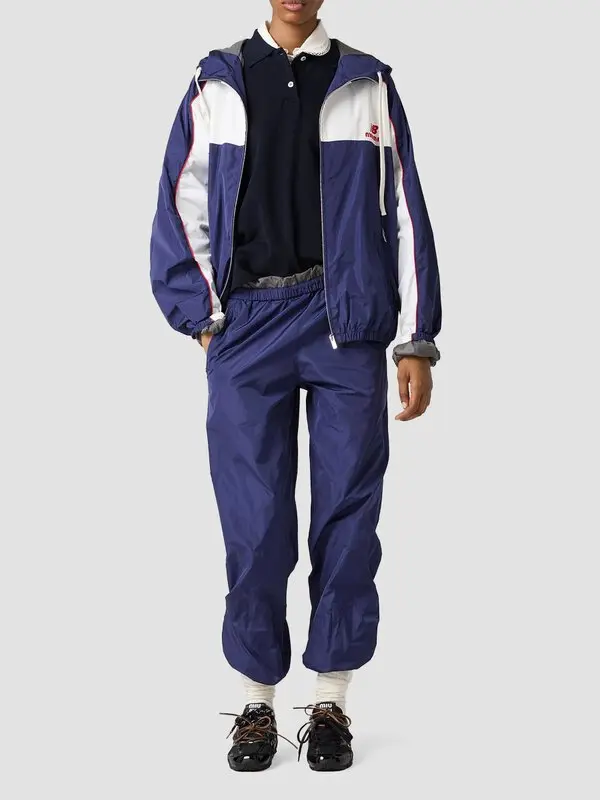 Miu Miu New Balance X With Coco Gauff Technical Poplin Joggers - Blue