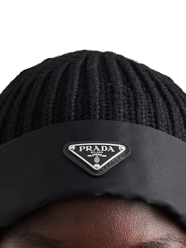 Prada Wool And Re-nylon Beanie