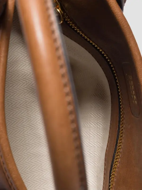 Miu Miu Aventure Nappa Leather Top Handle Bag - Brown