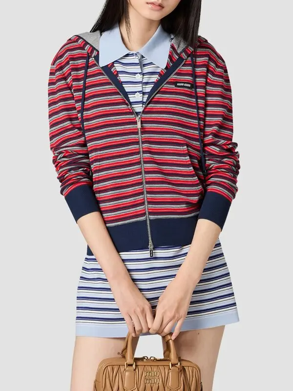 Miu Miu Wool Hoodie Sweatshirt