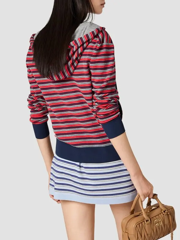 Miu Miu Wool Hoodie Sweatshirt
