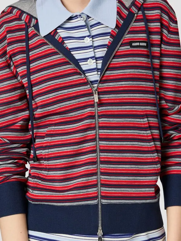 Miu Miu Wool Hoodie Sweatshirt