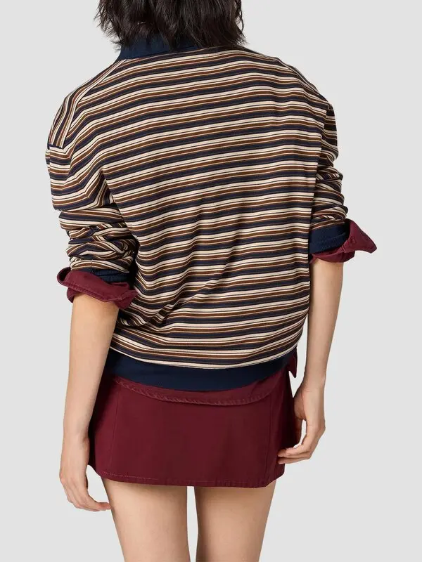 Miu Miu Wool Polo Shirt - Beige Multi