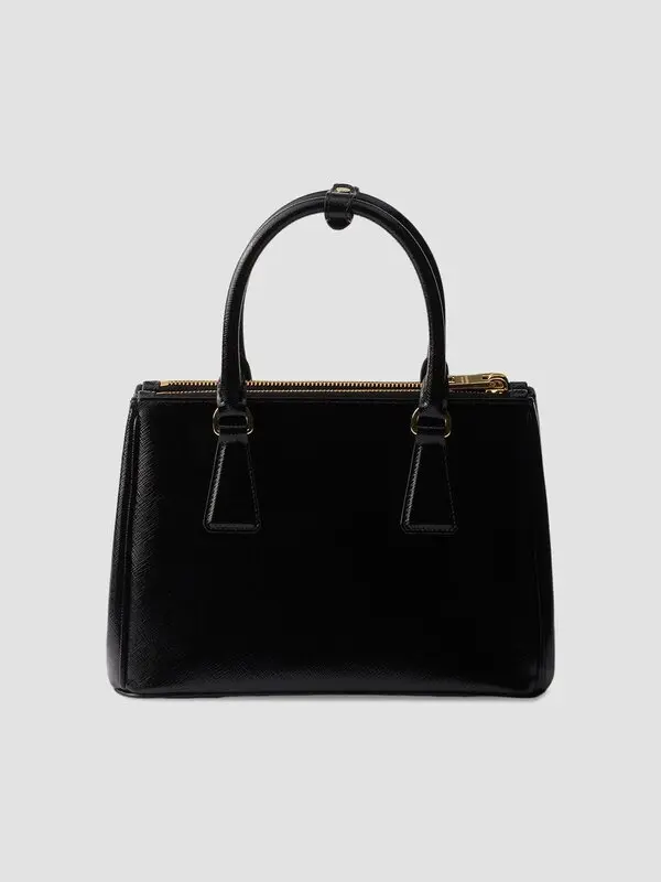Prada Galleria Small Saffiano Leather Top Handle Bag - Black