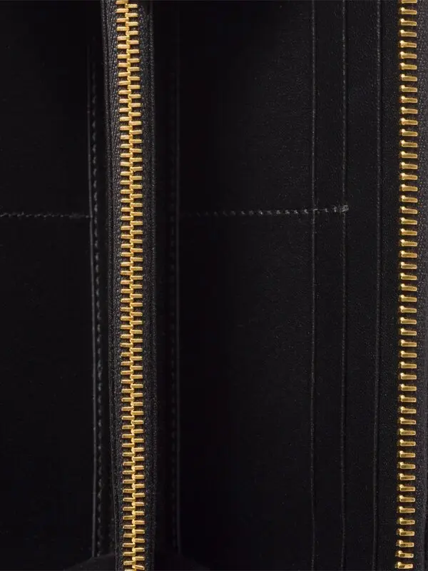 Miu Miu Large Matelassé Nappa Leather Wallet - Black