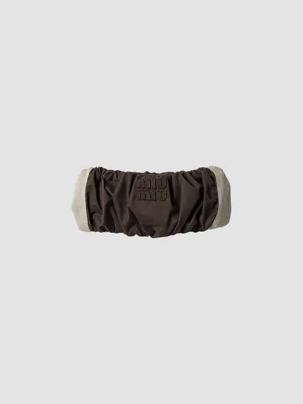 Miu Miu Washed Twill Bandeau Top