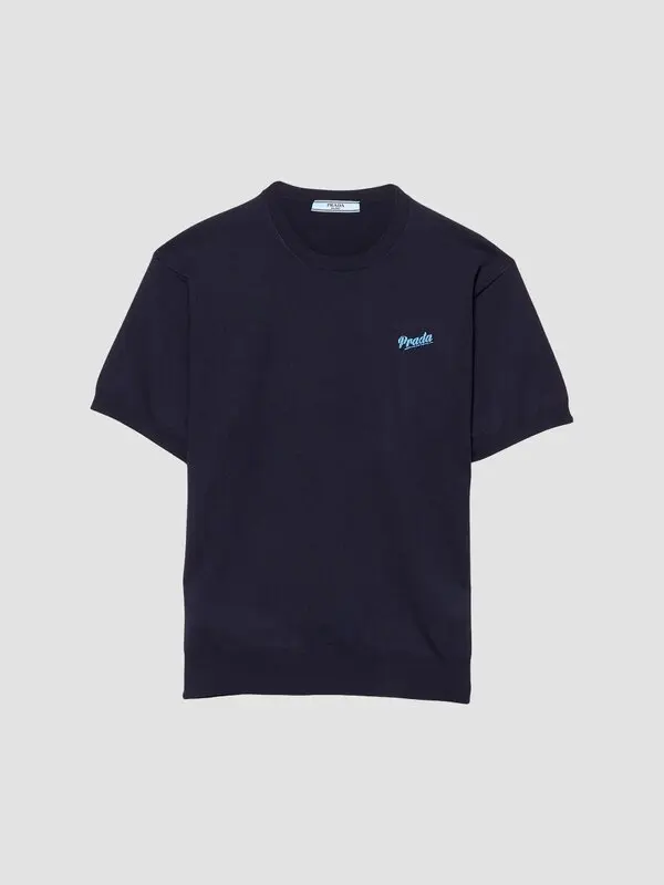 Prada Silk Crew-neck Sweater - Blue