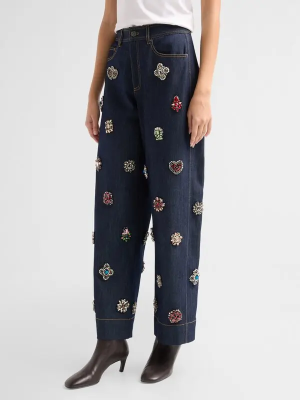 Cinq À Sept Baroque Embellished Hayden Jeans