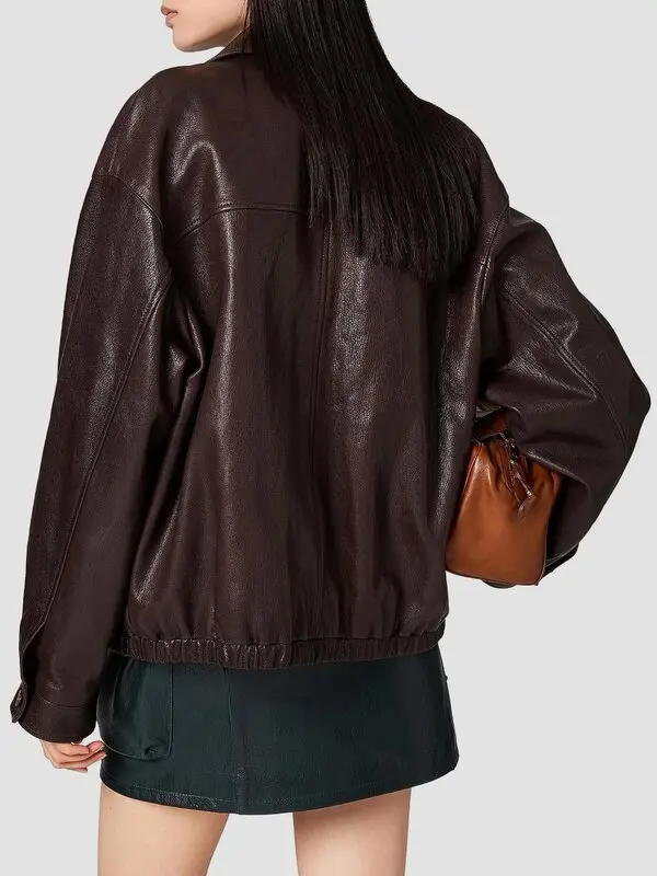 Miu Miu Leather Blouson Jacket