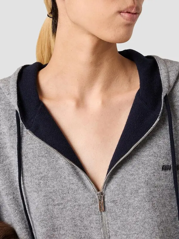 Miu Miu Cashmere Cardigan Hoodie