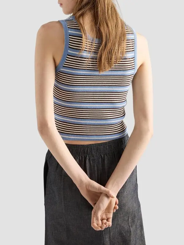 Prada Cotton Knit Tank Top