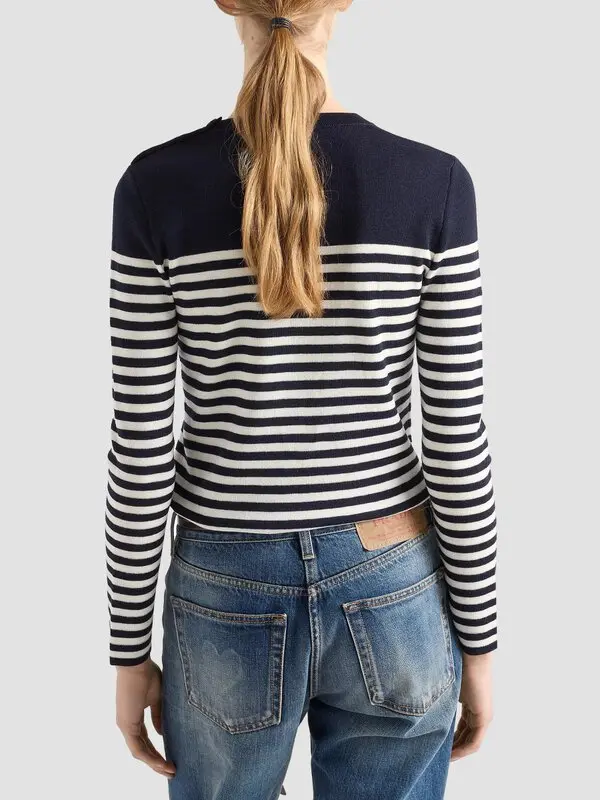 Prada Striped Wool Sweater