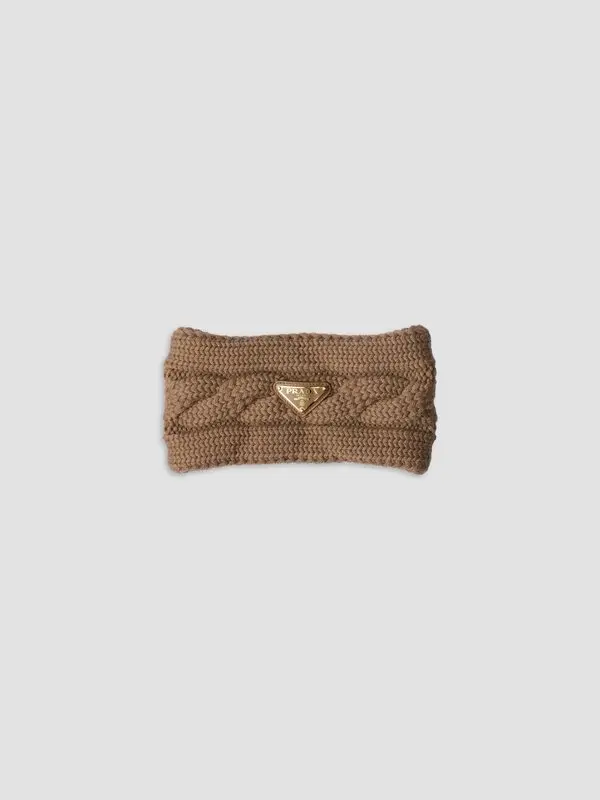 Prada Wool Headband - Brown