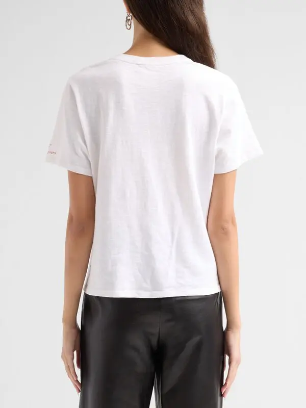 Cinq À Sept Graphic Cotton T-shirt - White Multi