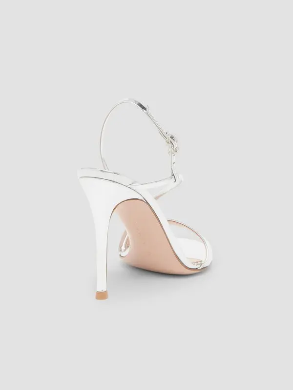 GIANVITO ROSSI 95mm Patent Leather Stiletto Sandals