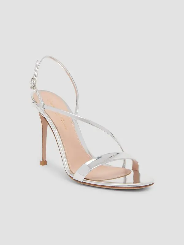 GIANVITO ROSSI 95mm Patent Leather Stiletto Sandals