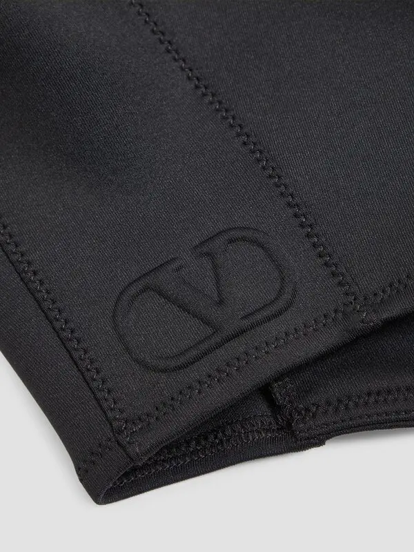 Valentino Garavani Vlogo Signature Jersey Hood With Zip