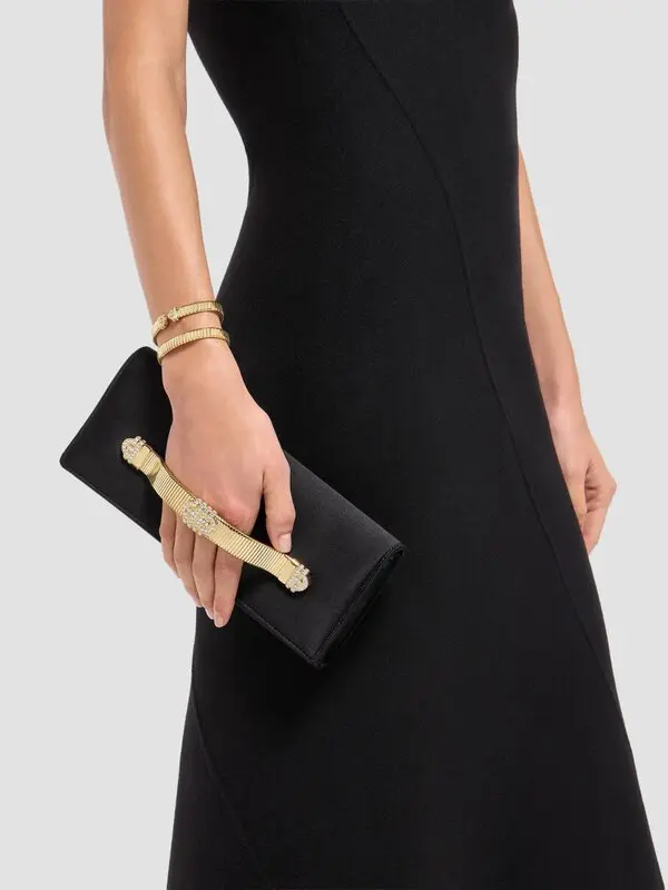 BVLGARI Tubogas Satin Clutch