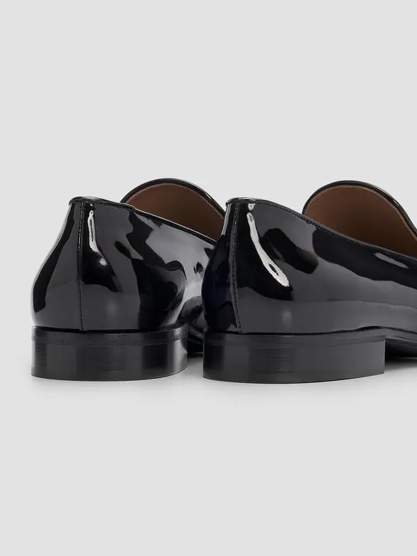 GIANVITO ROSSI Jean Vernice Patent Leather Loafers