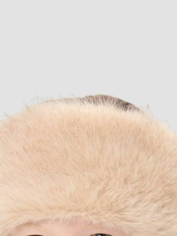 Valentino Garavani Vlogo Signature Faux Fur Headband