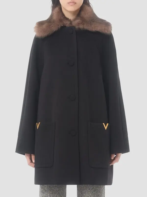 Valentino Garavani Wool Drape Coat