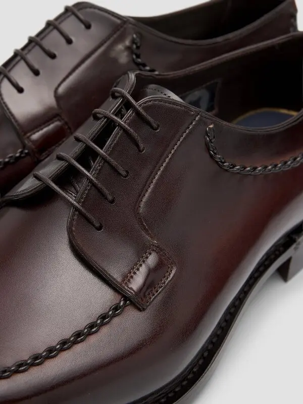 Santoni Fortuna Leather Oxfords
