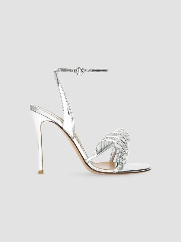 GIANVITO ROSSI 105mm Sculptural Leather Sandals