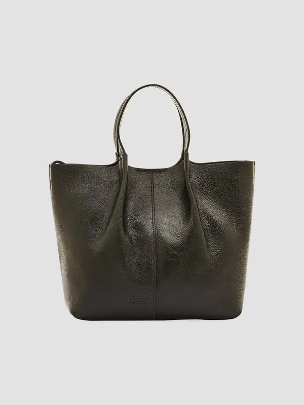 Il Bisonte Nina Leather Tote Bag - Nero