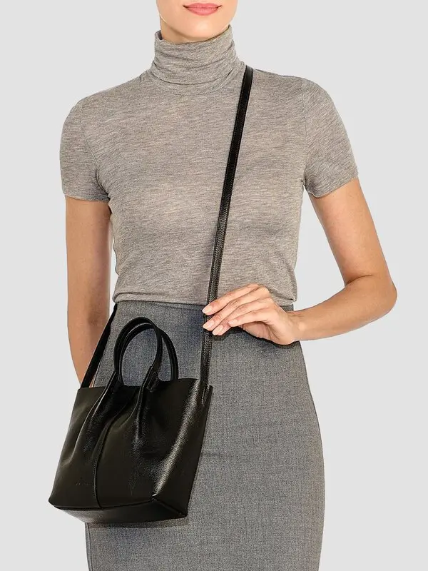 Il Bisonte Nina Leather Tote Bag - Nero