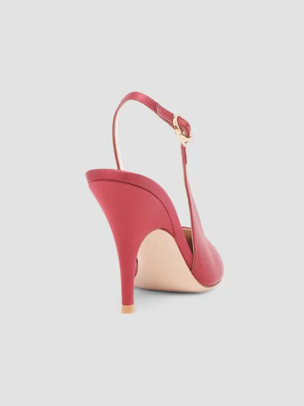 GIANVITO ROSSI Sofia 70mm Satin Slingback Pumps