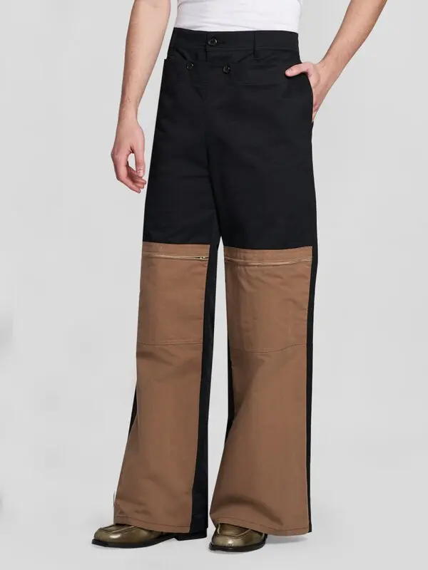 Marni Contrast Trim Technical Gabardine Cargo Pants