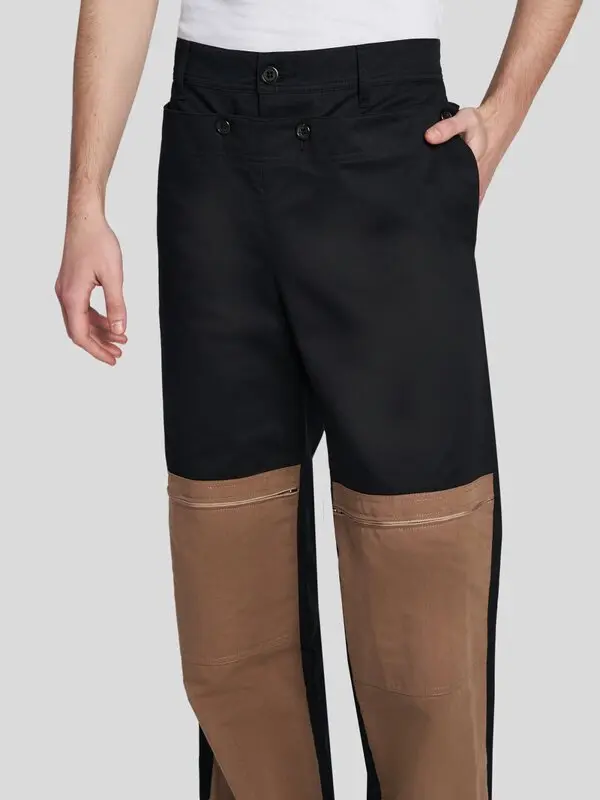 Marni Contrast Trim Technical Gabardine Cargo Pants