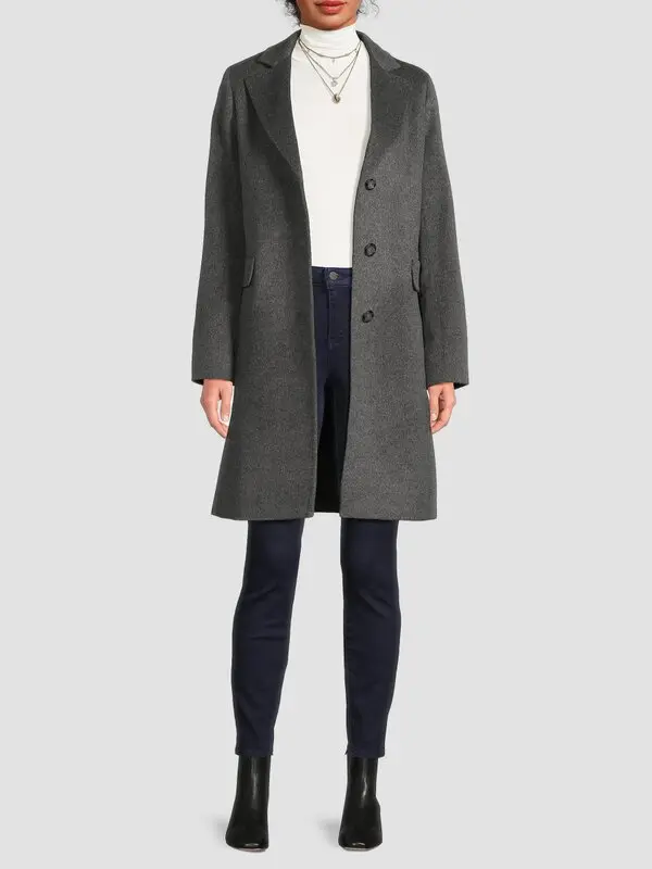 Cinzia Rocca Icons Wool-cashmere Mid-length Coat