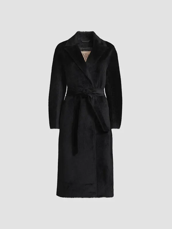 Cinzia Rocca Pressed Alpaca-blend Wrap Jacket