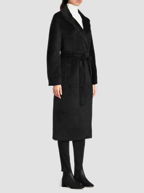 Cinzia Rocca Pressed Alpaca-blend Wrap Jacket