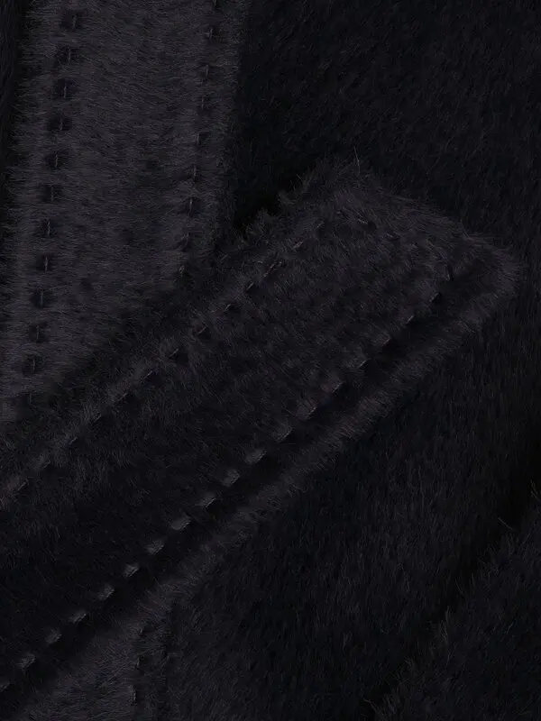 Cinzia Rocca Pressed Alpaca-blend Wrap Jacket