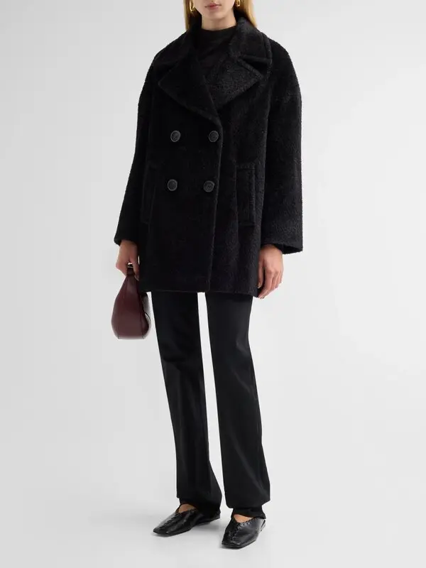 Cinzia Rocca Icons Wool & Alpaca-blend Peacoat