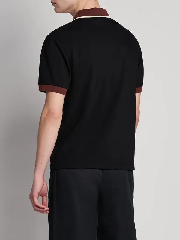 Marni Slim-fit Cotton Polo Shirt - Black