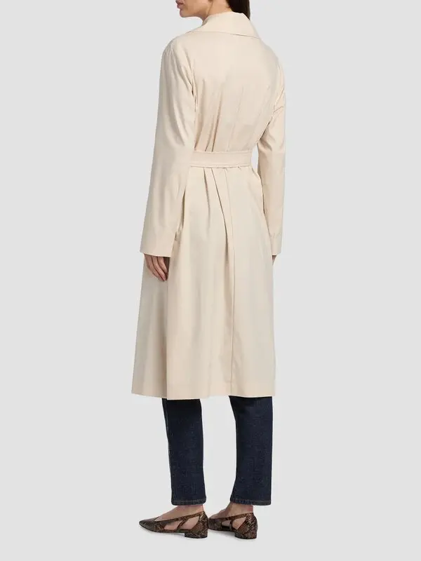 Cinzia Rocca Wrap Cotton-blend Trench Coat