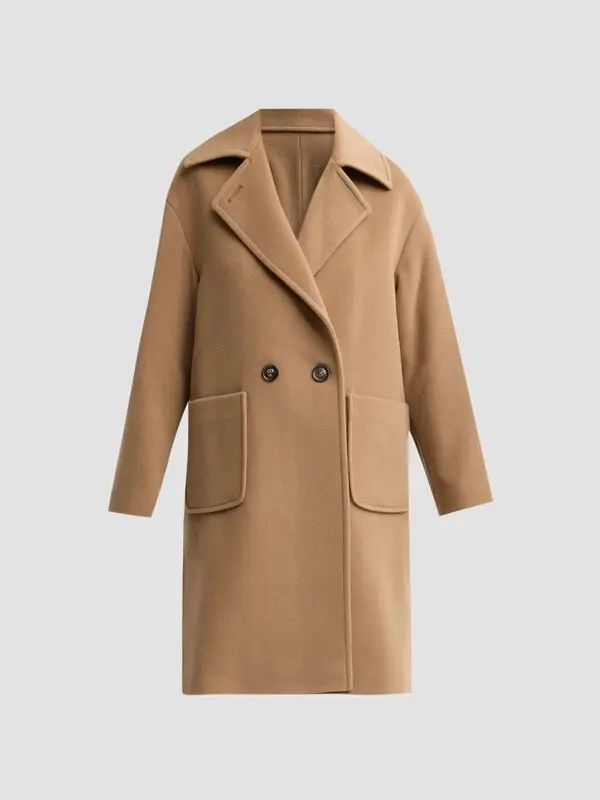Cinzia Rocca Icons Wool & Cashmere-blend Double-breasted Coat