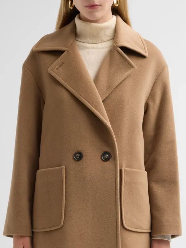 Cinzia Rocca Icons Wool & Cashmere-blend Double-breasted Coat