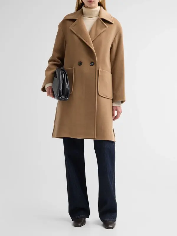 Cinzia Rocca Icons Wool & Cashmere-blend Double-breasted Coat