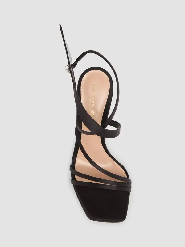 GIANVITO ROSSI 95mm Crystal-embellished Satin Sandals