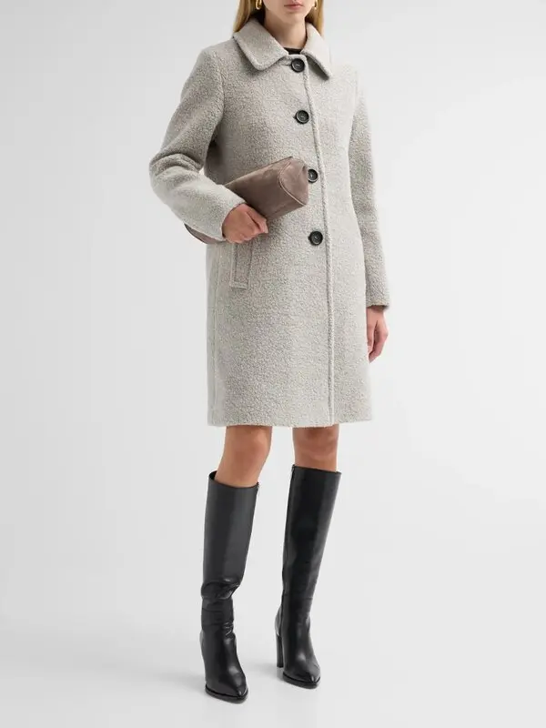 Cinzia Rocca Icons Bouclé Wool-blend Coat