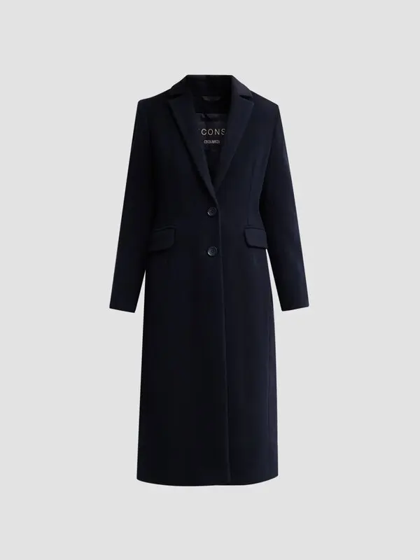 Cinzia Rocca Icons Wool-blend Longline Coat