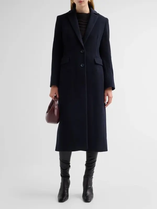 Cinzia Rocca Icons Wool-blend Longline Coat