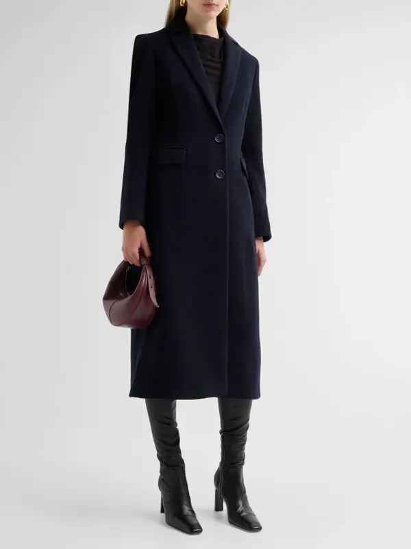 Cinzia Rocca Icons Wool-blend Longline Coat